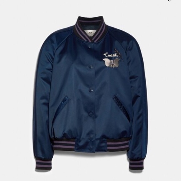 Disney | Jackets & Coats | Disney X Coach Dumbo Varsity Bomber Jacket ...